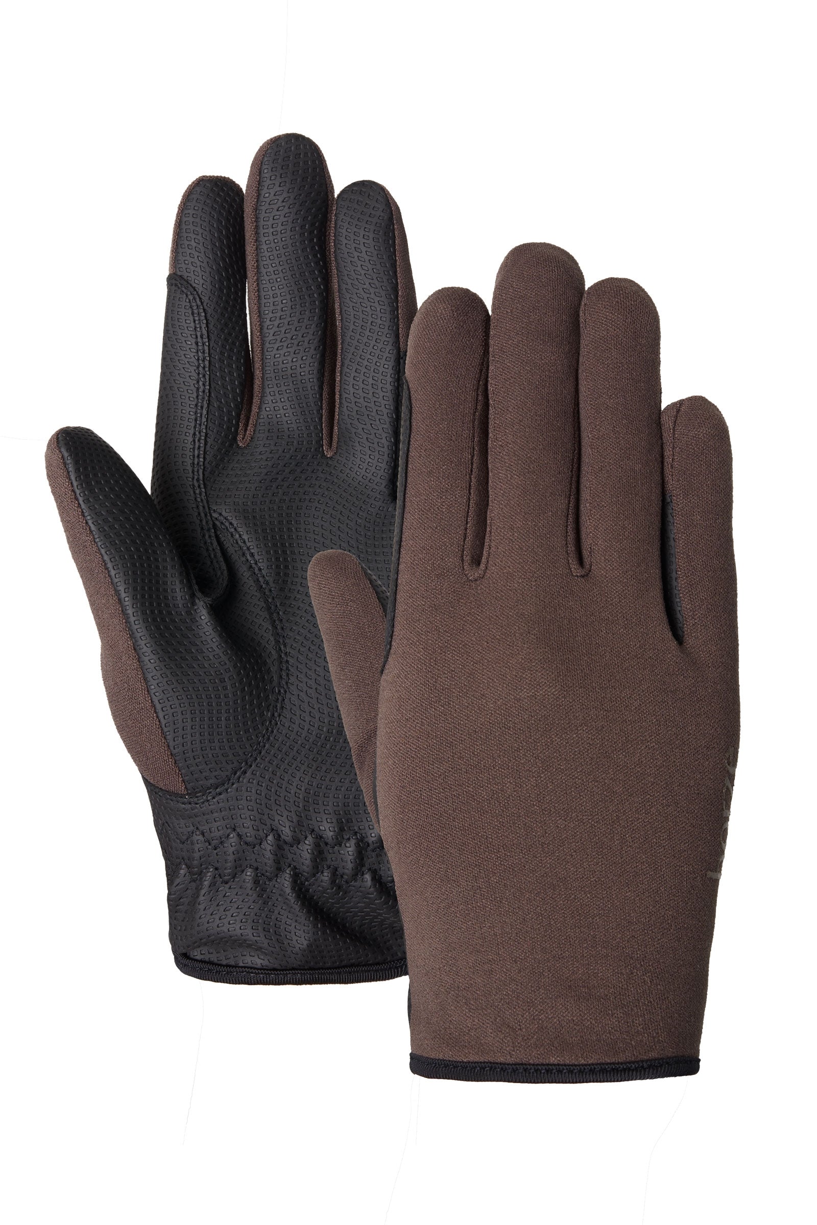 Nascha Kids' Summer Riding Gloves Iron Grey Brown 4 – horze