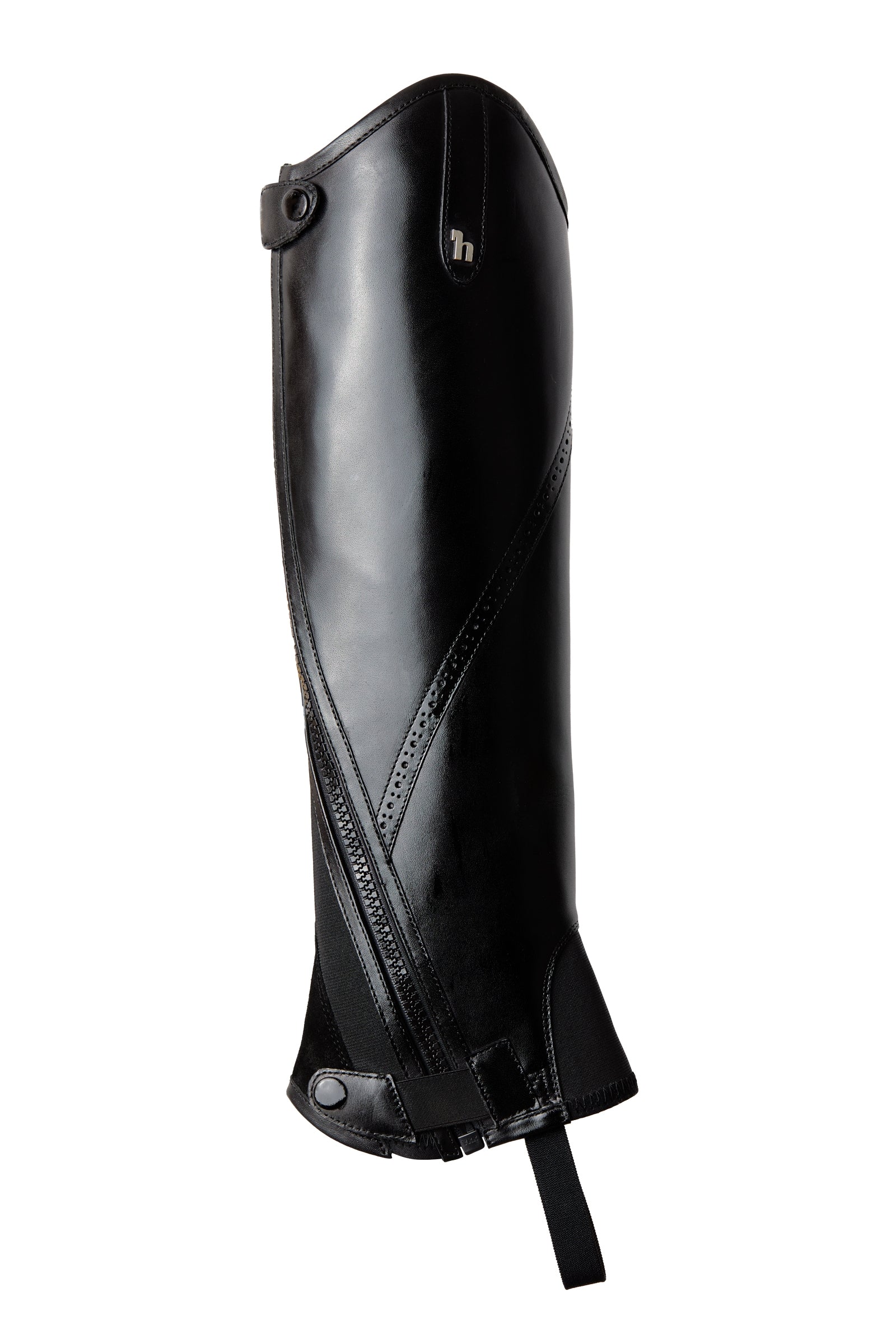 Wicklow Half Chaps with Punch Hole Detail Black XS – horze