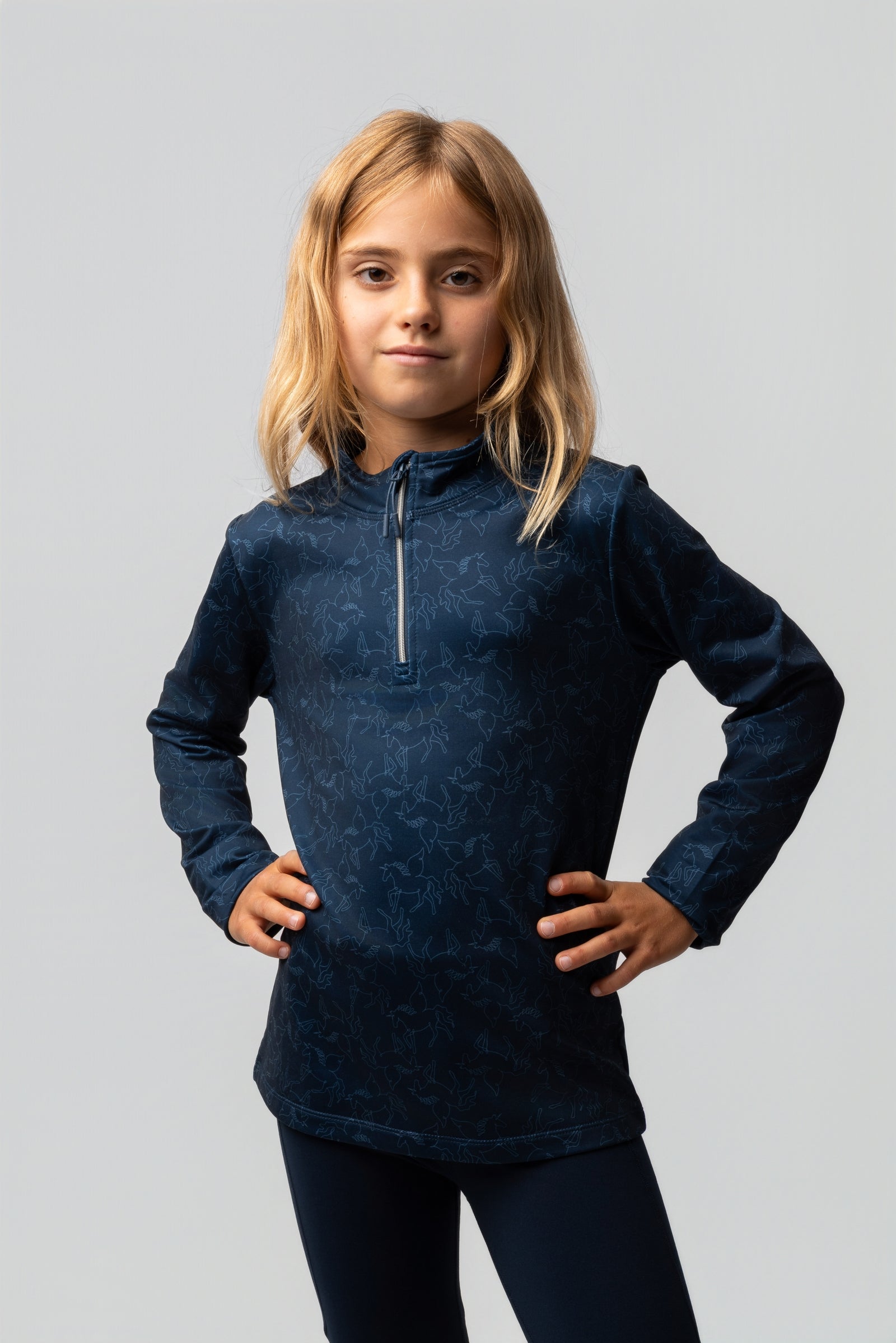 Horze Pegasus Kids´ Training Shirt in Blueberry – horze