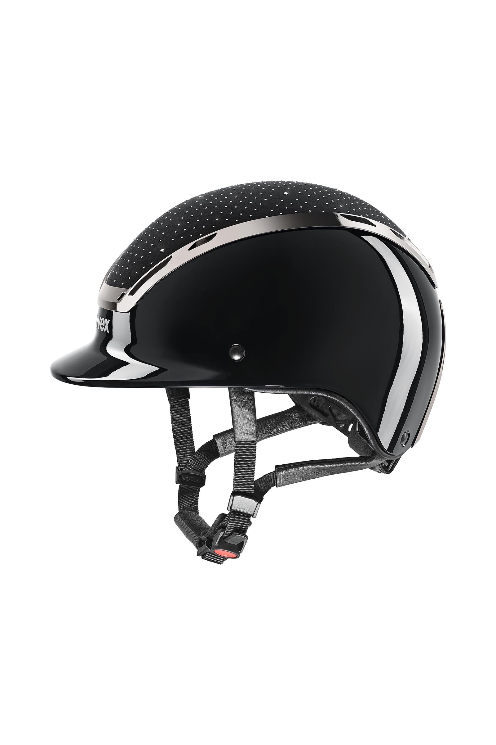 Exxeed Glow Riding Helmet black-black 54-56 – horze